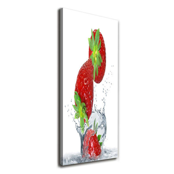 Brayden Studio Erdbeeren - Kunstdrucke auf Leinwand - Wrapped Canvas | Wayfair.de
